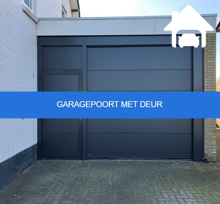 Robuuste garagepoort met loopdeur | veilig & praktisch